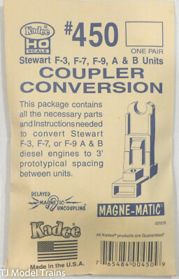 Kadee HO #450 Coupler Conversion (Stewart F-3, F-7, F-9, A&B Units) | eBay