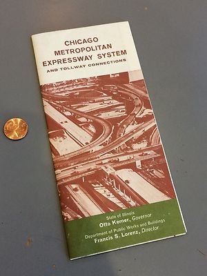VINTAGE CHICAGO METROPOLITAN EXPRESSWAY SYSTEM AND TOLLWAY CONNECTIONS ...