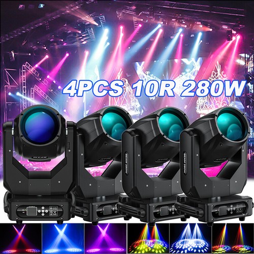 U`King 4PCS 10R 275W Sharpy Beam Moving Head Stage Light DJ Disco Bar ...