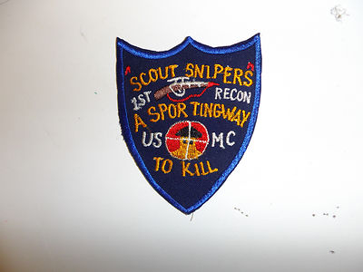 b0522sm USMC Sniper Patch Scouts Snipers 1st Recon A Sporting Way To ...