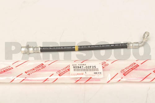 9094702F25 Genuine Toyota HOSE, FLEXIBLE(FOR REAR RH) 90947-02F25 | eBay