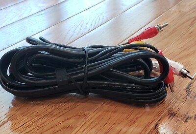 Dish Network 3-RCA Male To 3-RCA Male Audio Video Coaxial Cable RG-59/U ...