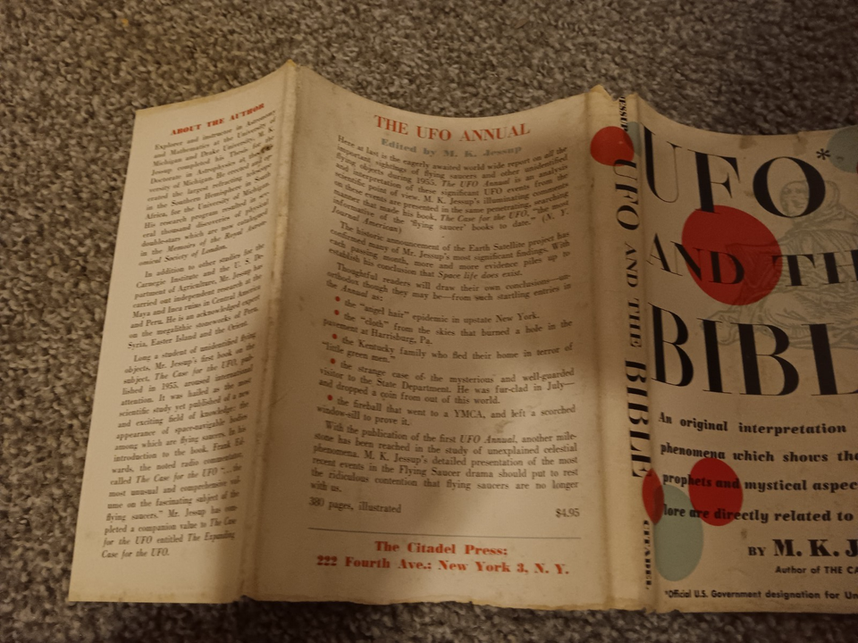 UFO and The Bible By M.K. Jessup First Edition HCDJ | eBay