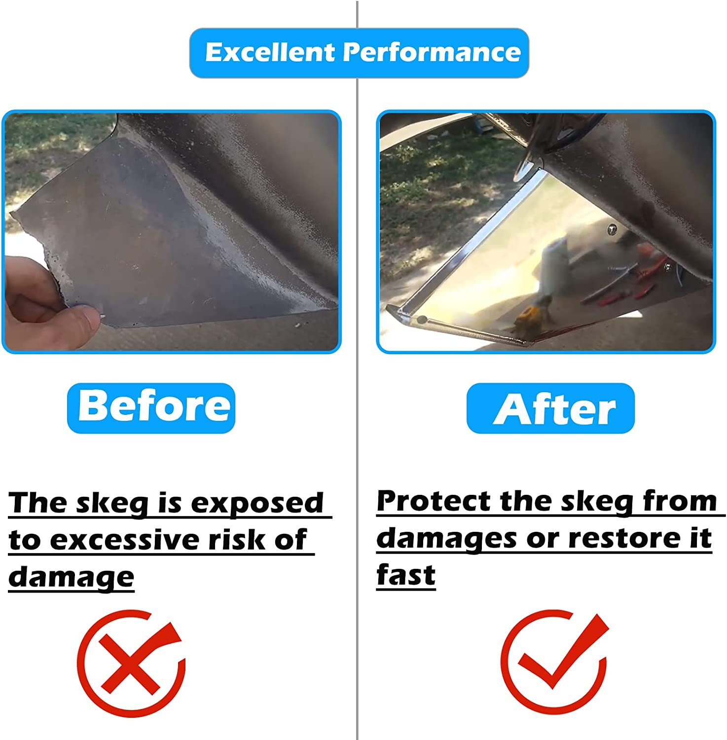 Skeg Guard Protector 99022 For Volvo Penta Sterndrive SX Drive Single ...