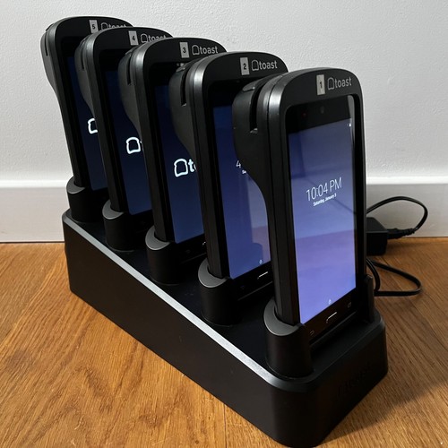 LOT Of 5 Toast Go TG100 POS Tablet Credit Card Terminals with charging ...