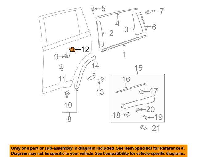 Toyota OEM Genuine 9046705170 Clip 90467-05170 for sale online | eBay