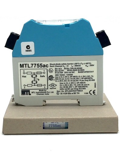 MTL Eaton MTL7755ac Shunt-Diode Safety Barrier 12V 8mA MTL7700 Series ...
