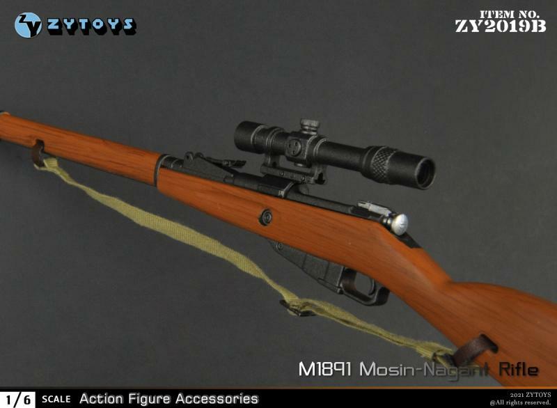ZY Toys WWII USSR Soviet M1891 Mosin–Nagant Sniper Rifle 1/6 Fit for 12 ...