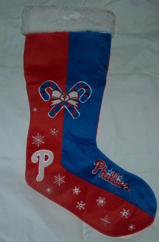 NEW MLB Philadelphia Phillies Baseball Stocking 24" - XMAS Christmas ...