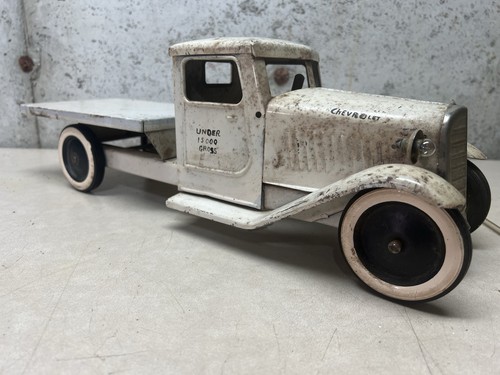 1930’s Structo Studebaker Flatbed Pickup Original White Paint | eBay