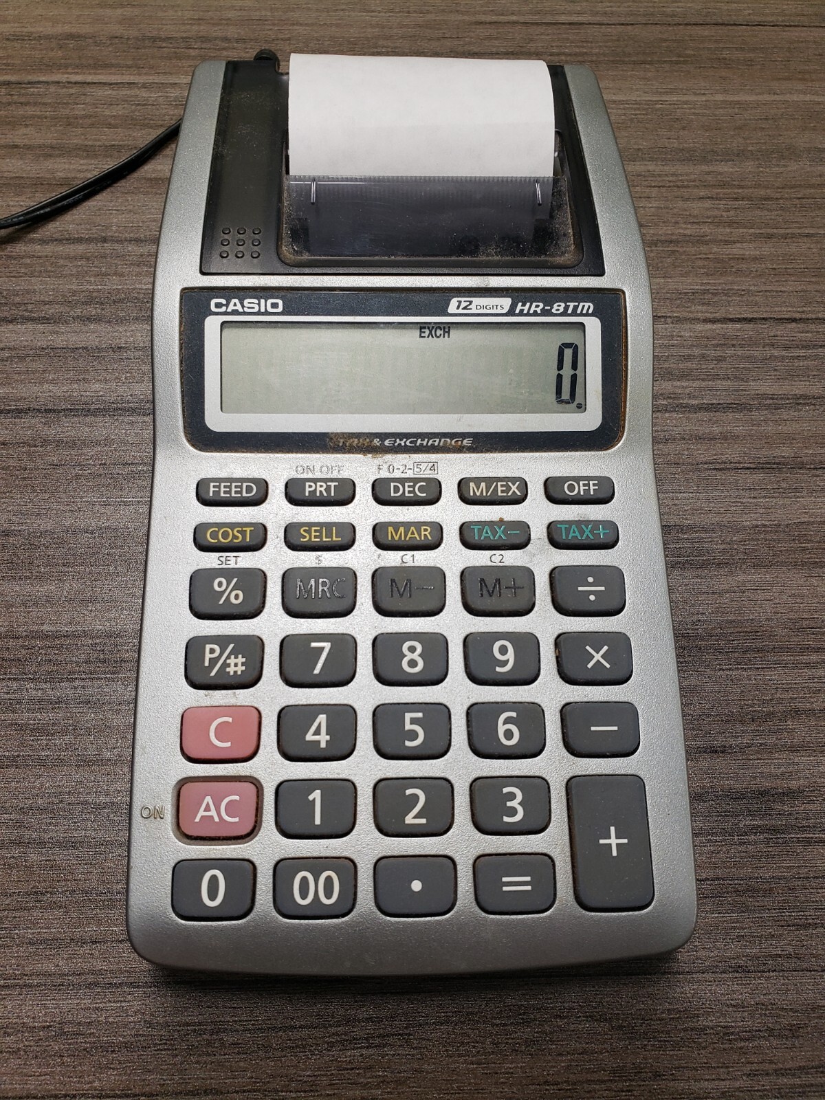 Casio Portable Printing Calculator HR-8TM PLUS-W + NEW PAPER + New INK ...