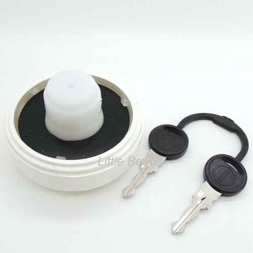 Lockable Water Tank Filler Cap c/w Keys White Caravan Motorhome ...