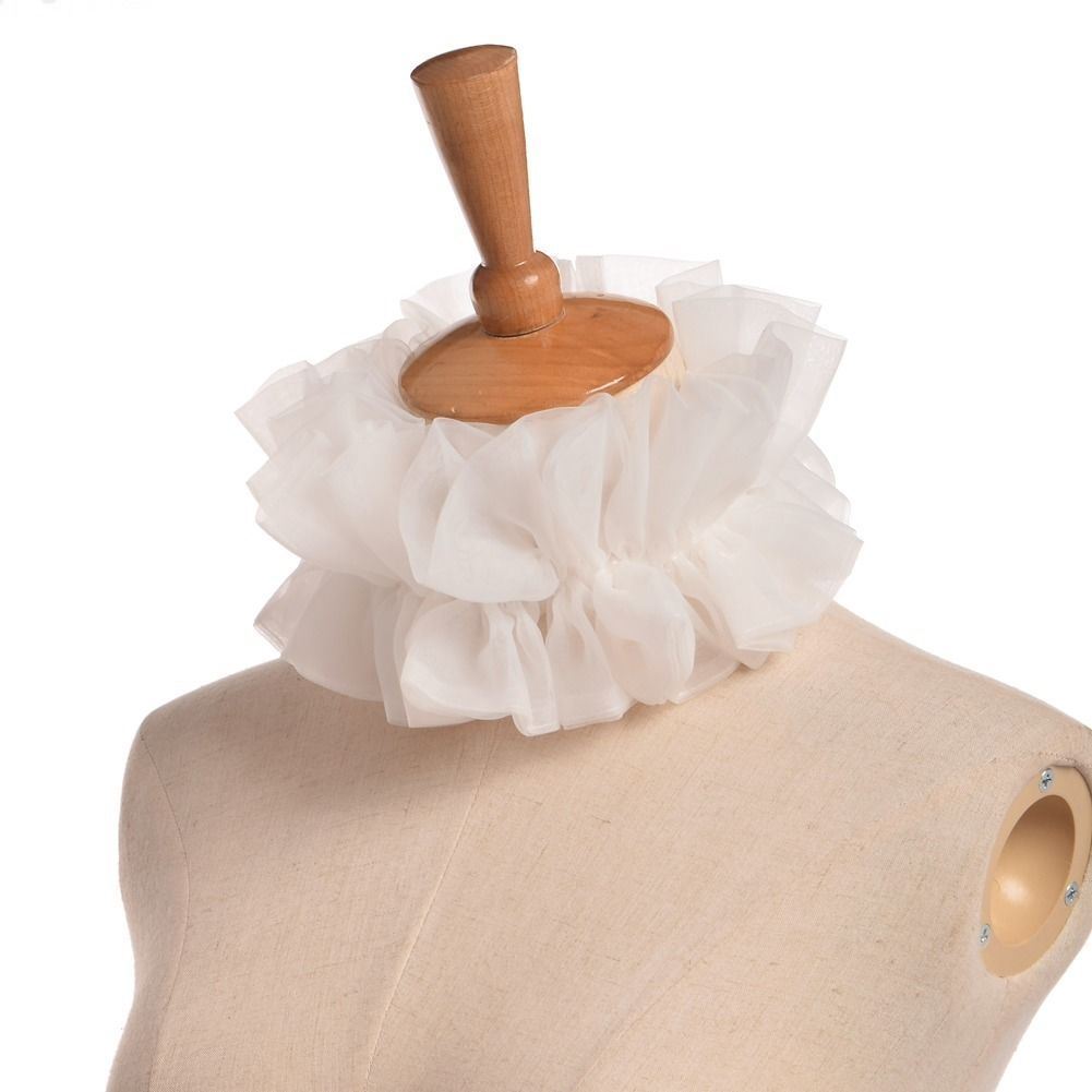 Renaissance Ruff Collar Victorian Neck Ruff Elizabethan Fancy Dress ...