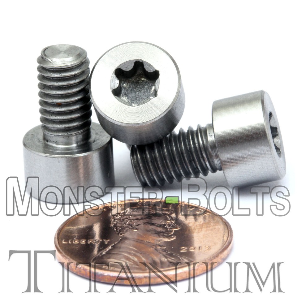 M6 - 1.00 - Titanium Torx Socket Head Cap Screws 6Lobe DIN 912 Ti Grade ...