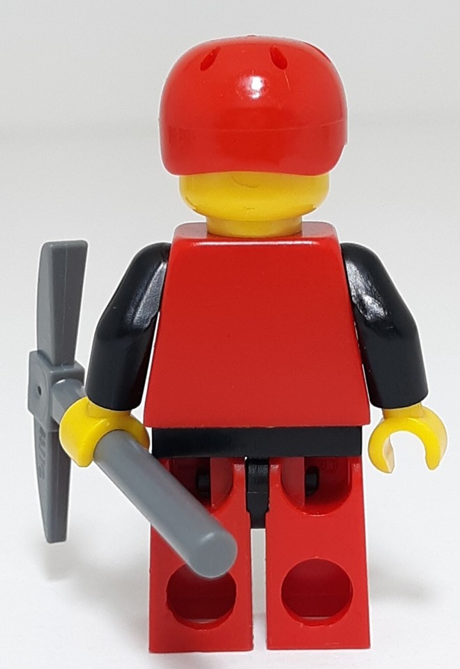 Lego Mountain Climber Minifigure With Ax And Sports Helmet | eBay
