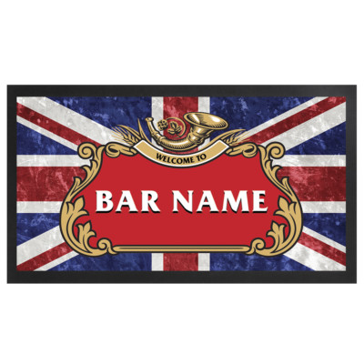 Personalised Union Jack Bar Runner Pub Club Cafe Cocktail Beer Mat | eBay