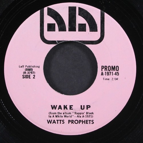 WATTS PROPHETS: pain / wake up ALA 7" Single 45 RPM | eBay