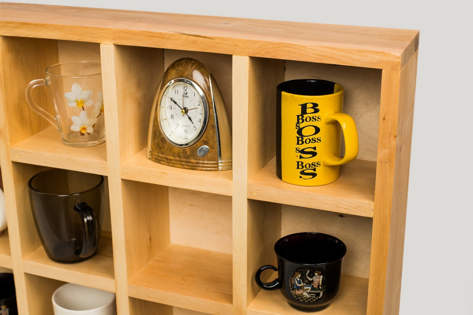 Coffee mug shelves, Tea cup shelf, Mug cubby,Wall mounted shelves,Mug ...