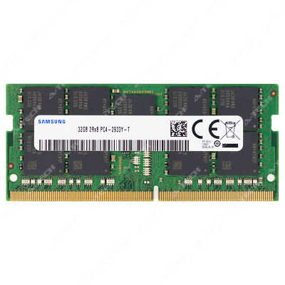Samsung 32GB 2Rx8 PC4-2933 ECC SODIMM DDR4-23400 Unbuffered Server ...