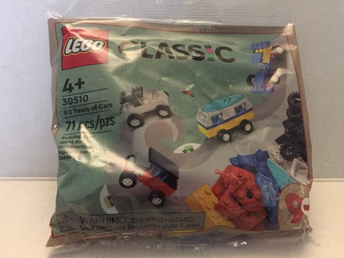 NEW Official Lego Classic 90 Years of Cars Polybag Set #30510 - 71 ...