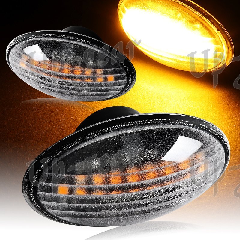 For Mini Cooper R50 R52 R53 Amber LED Clear Lens Turn Signal Side ...