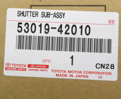 Genuine OEM Toyota 53019-0R010 Radiator Shutter Assembly 2019-2021 RAV4 ...
