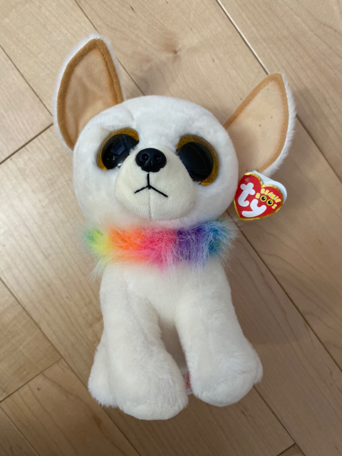 Ty Beanie Boos Chewey Chihuahua Ivory Color Dog Plush Toy 6" Stuffed ...