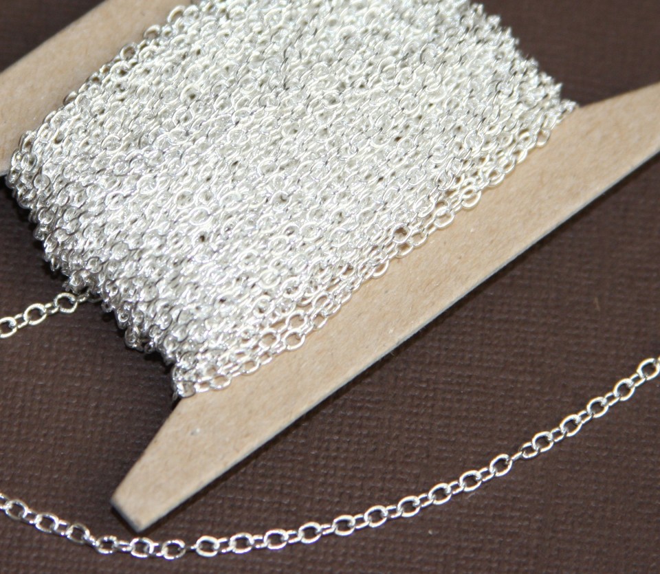 5ft of small cable chain round cable chain 2x2.5mm available in 6 ...