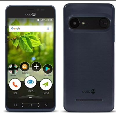 Doro 8035 4G 5" Smartphone 16GB Storage Unlocked SIM Free - Metallic ...