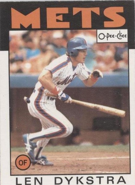 1986 O-Pee-Chee - #53 Lenny Dykstra (RC) for sale online | eBay