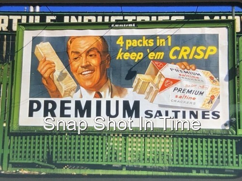 Premium Saltines "Four Packs In 1" 1952 Billboard Sign Advertising ...