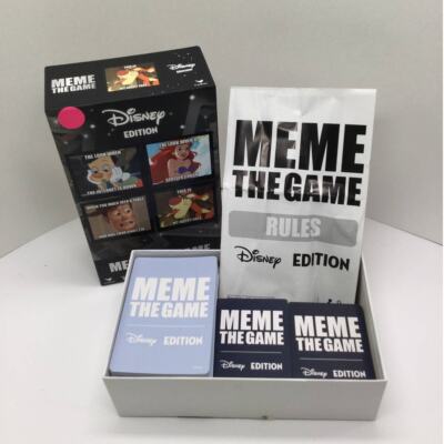 Meme The Game: Disney Edition Family Card Game Complete | eBay