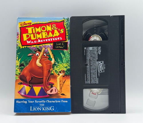 Timon and Pumbaa's Wild Adventures - Live and Learn (VHS, 1996) TESTED ...