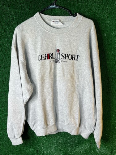 cerruti 1881 sport grey gray sweatshirt size 3 pullover | eBay