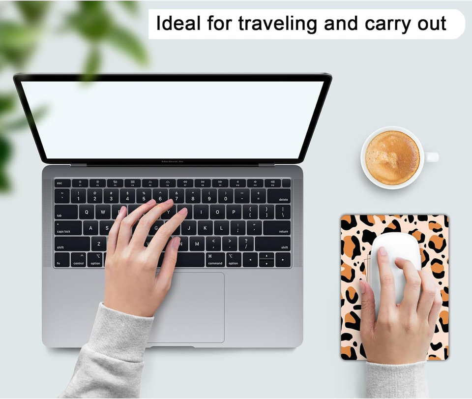 Small Mouse Pad, Mini Mouse Pad 6 X 8 Inch with Non-Slip Rubber Base ...