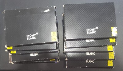 1 BOX 10 MONTBLANC BALLPOINT REFILLS FINE BlUE INK REFILLS MB BALL ...