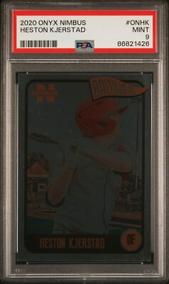 2020 Onyx Nimbus HESTON KJERSTAD Arkansas RAZORBACKS Orioles PSA 9 MINT ...
