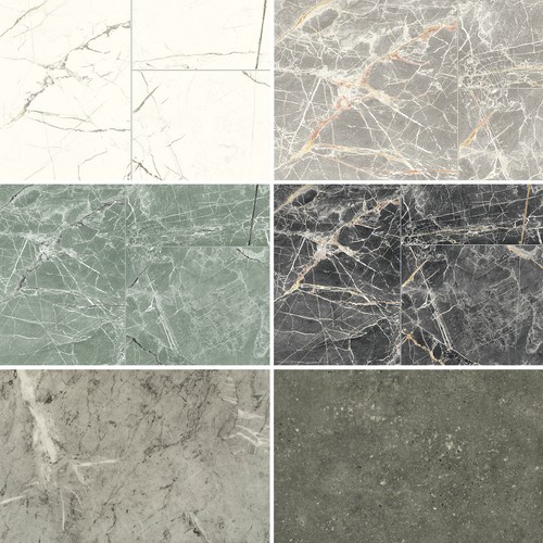 Stone & Marble Effect Extreme Vinyl Flooring Chushioned Anti-Slip Lino ...