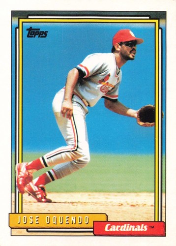 Jose Oquendo St. Louis Cardinals 1992 Topps Baseball Card #723 | eBay