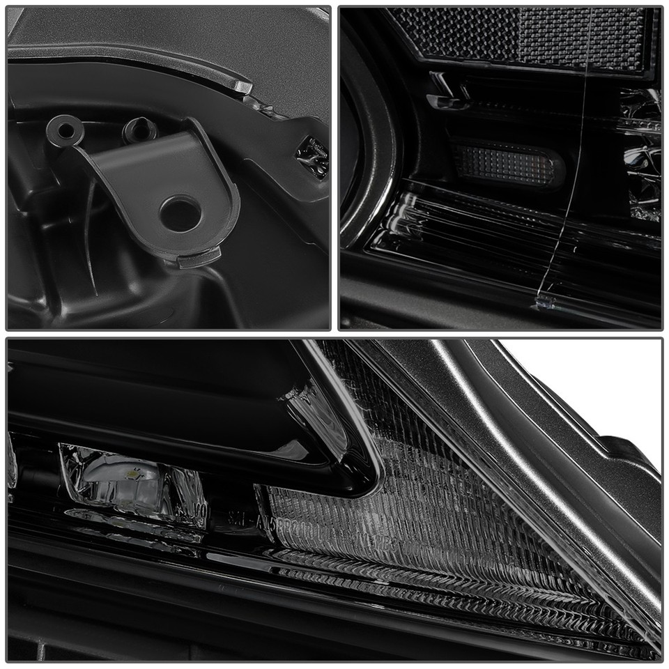 Fit 13-15 Lexus RX350 RX450H LED DRL Projector Headlights Headlamp ...