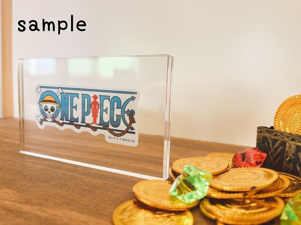 ONE PIECE die-cut sticker logo with acrylic stand plate | eBay