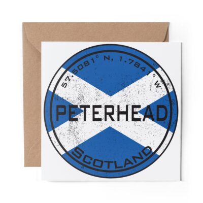 1 x Blank Greeting Card Peterhead Scotland Flag Circle #60211 | eBay UK