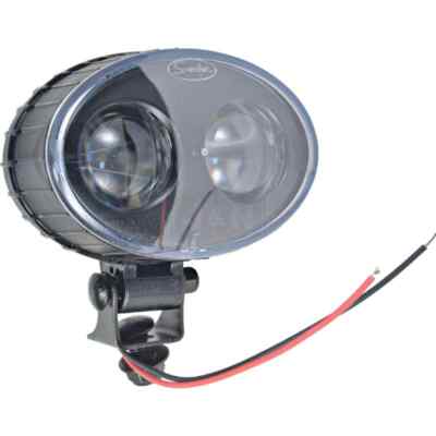 LED Blue Work Light 12-110V Spot Oval Polycarbonate Housing Mount ...