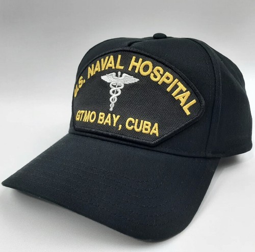 U.S. NAVAL HOSPITAL GTMO BAY, CUBA Patch Hat Baseball Cap Adjustable ...