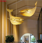 Wooden Fish Ceiling Fixtures Dinging Room Restaurant Pendant Light ...