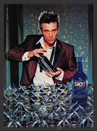 Skyy Vodka "69 Martinis" Bar Tender 1990s Print Advertisement Ad 1999 ...