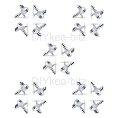 20 IKEA BILLY Shelf Supports Pins Fixings Pegs Part 131372 Bookcase 3rd ...