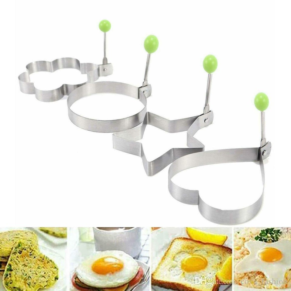 Stainless Steel Frying Pan Fried Egg Pancake Cooking Ring Mold Shape ...