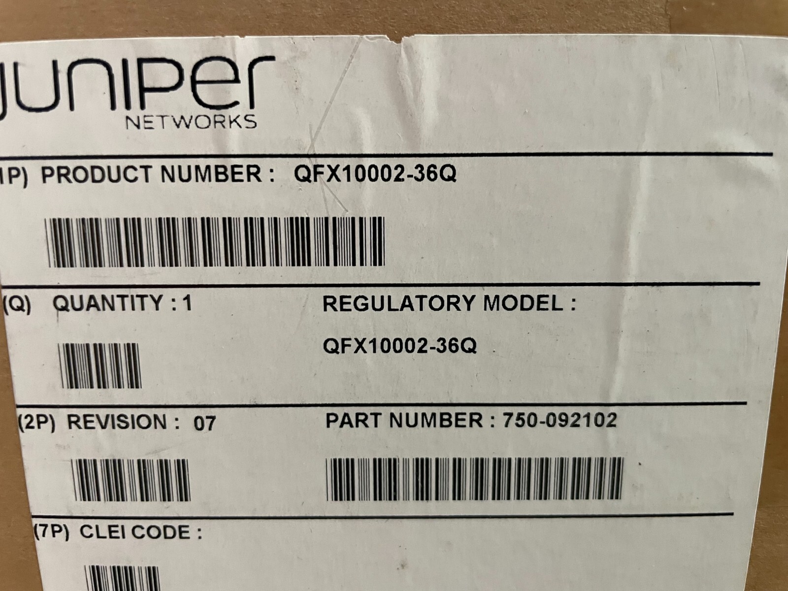Juniper QFX10002-36Q 36 Port 40G QSFP+ 12 port 100G QSFP28 144 SFP+ ...