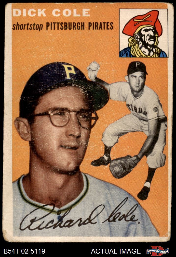 1954 Topps #84 Dick Cole Pirates 1 - POOR | eBay